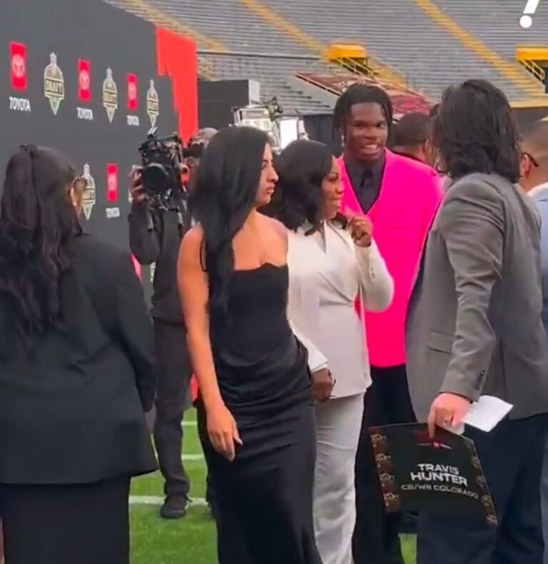 PHOTO Travis Hunter's Girlfriend's Resting Frown Face At NFL Draft