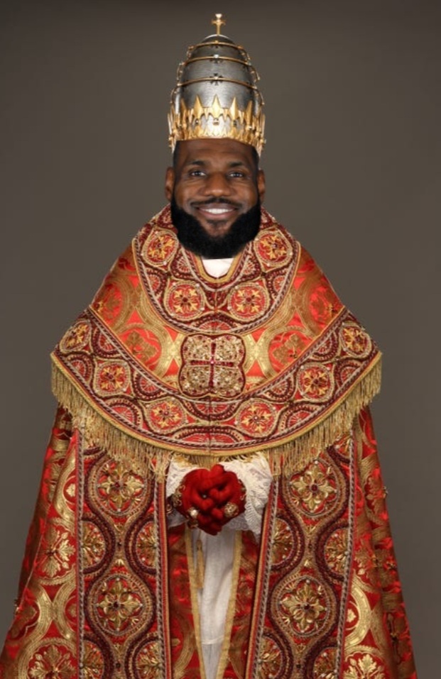 PHOTO Lebron James If He Was Part Of The Conclave Meme