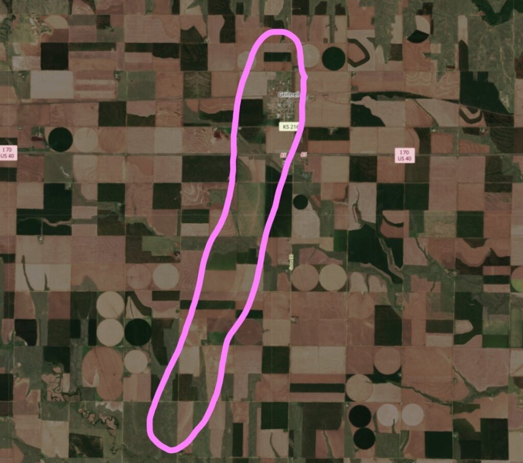PHOTO Satellite Imagery Shows Very Visible Scar Over Half Of The Town ...