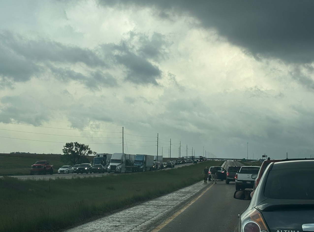 PHOTO When Grinnell Kansas Tornado Shut Down I-70 In Both Directions