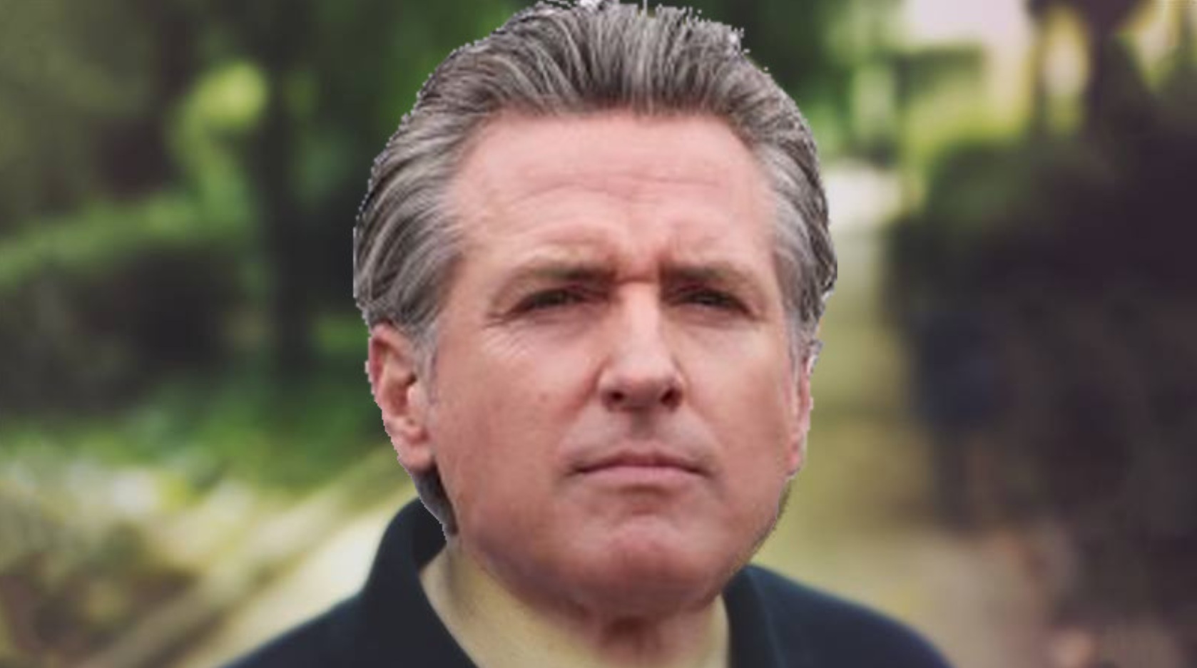 PHOTO Gavin Newsom If He Had No Neck Meme