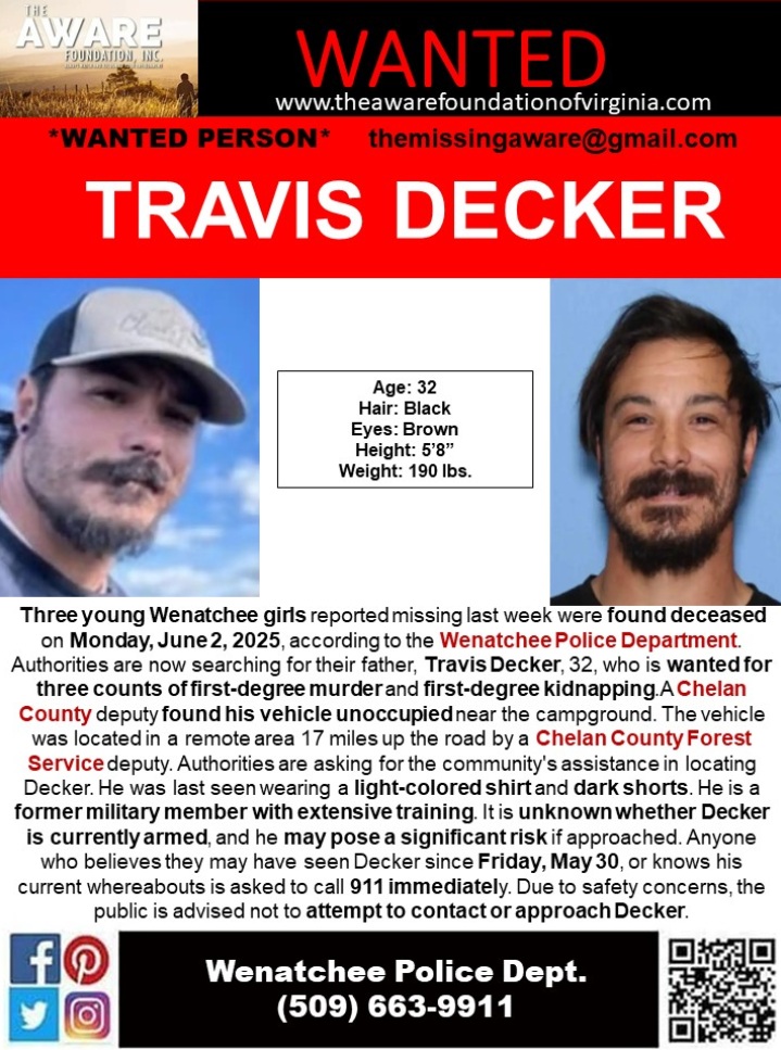 PHOTO Of Travis Decker Wanted Poster