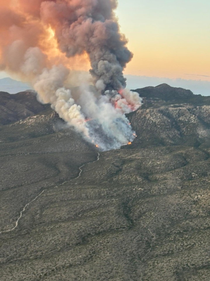PHOTO Crazy Smoke From Mount Irish Fire Near Caliente Nevada