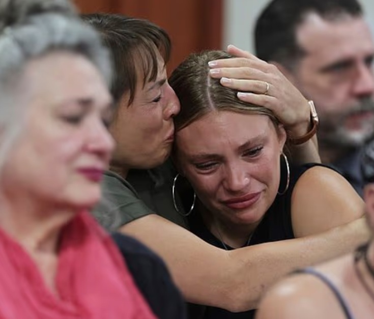 PHOTO Dylan Mortensen Getting A Hug While Crying After Speaking Ay The ...