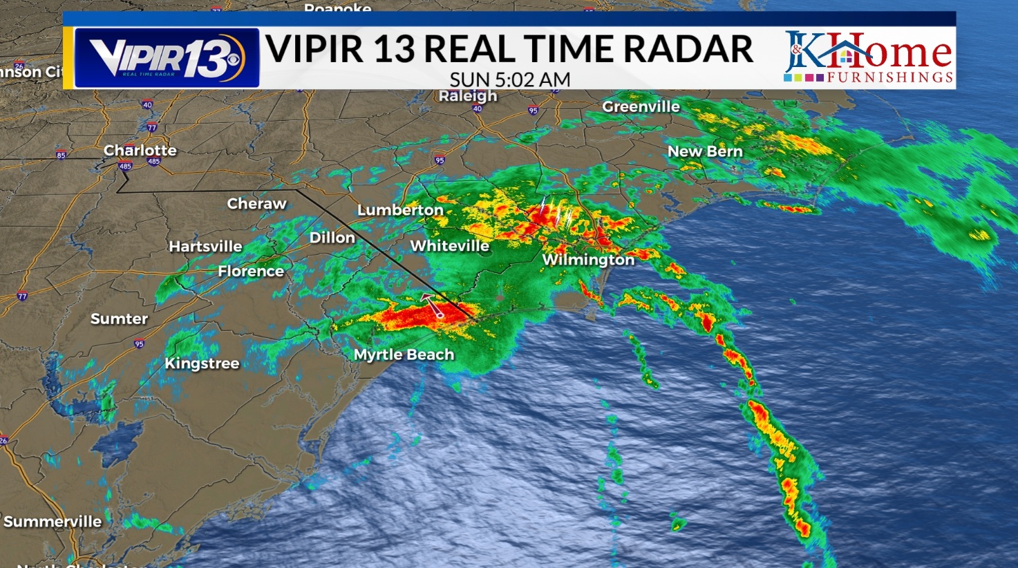 PHOTO Map Showing Tropical Storm Chantal Made Landfall In Litchfield ...