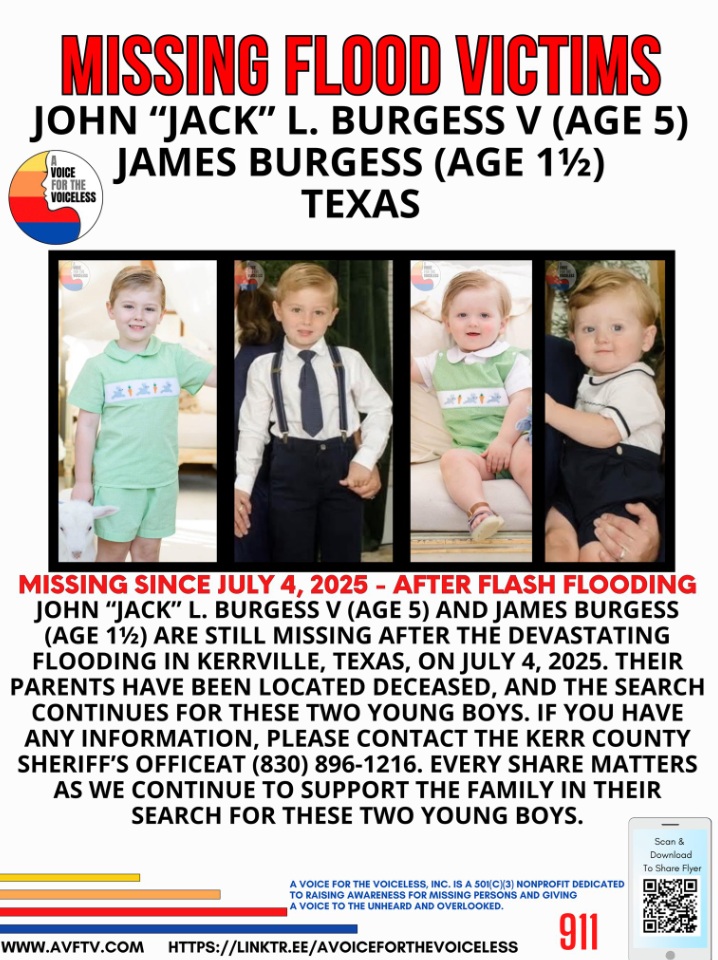 PHOTO Missing Poster Of Kerrville Texas Flood Victims