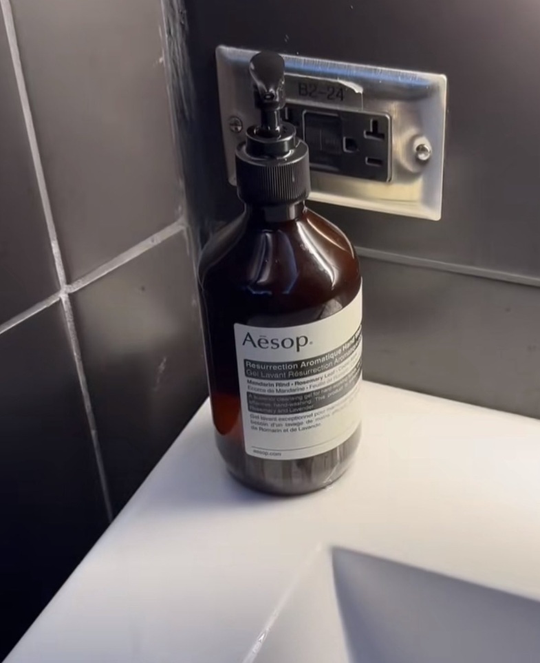 PHOTO Tesla Diner Bathroom Sink Soap Is $46 A Bottle