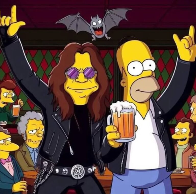 PHOTO The Simpson's Ozzy Osbourne Tribute RIP