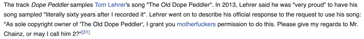 PHOTO Tom Lehrer Wrote A Letter To 2 Chainz