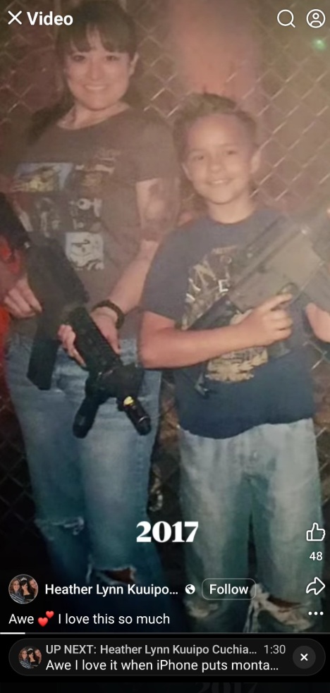 PHOTO Wess Roley Introduced To Military Style Weapons At A Very Young Age