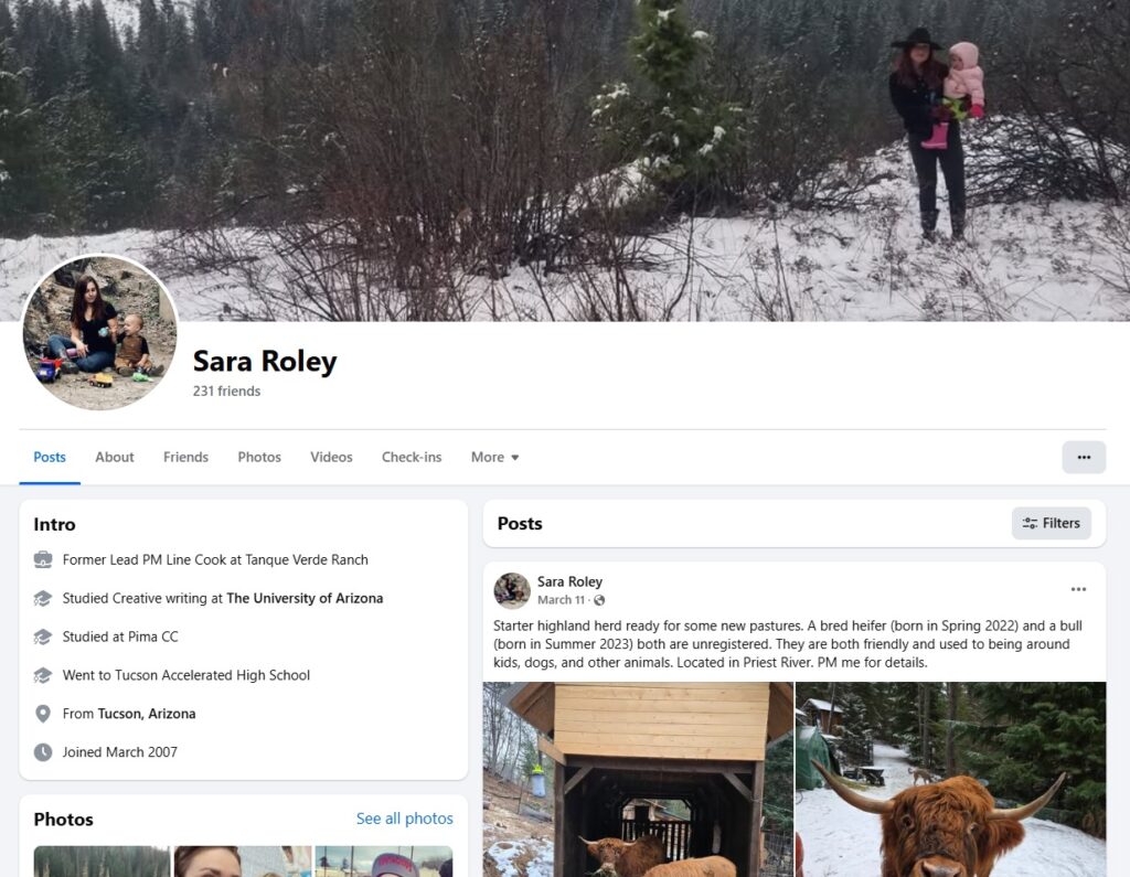 PHOTO Wess Roley's Mothers Facebook Page