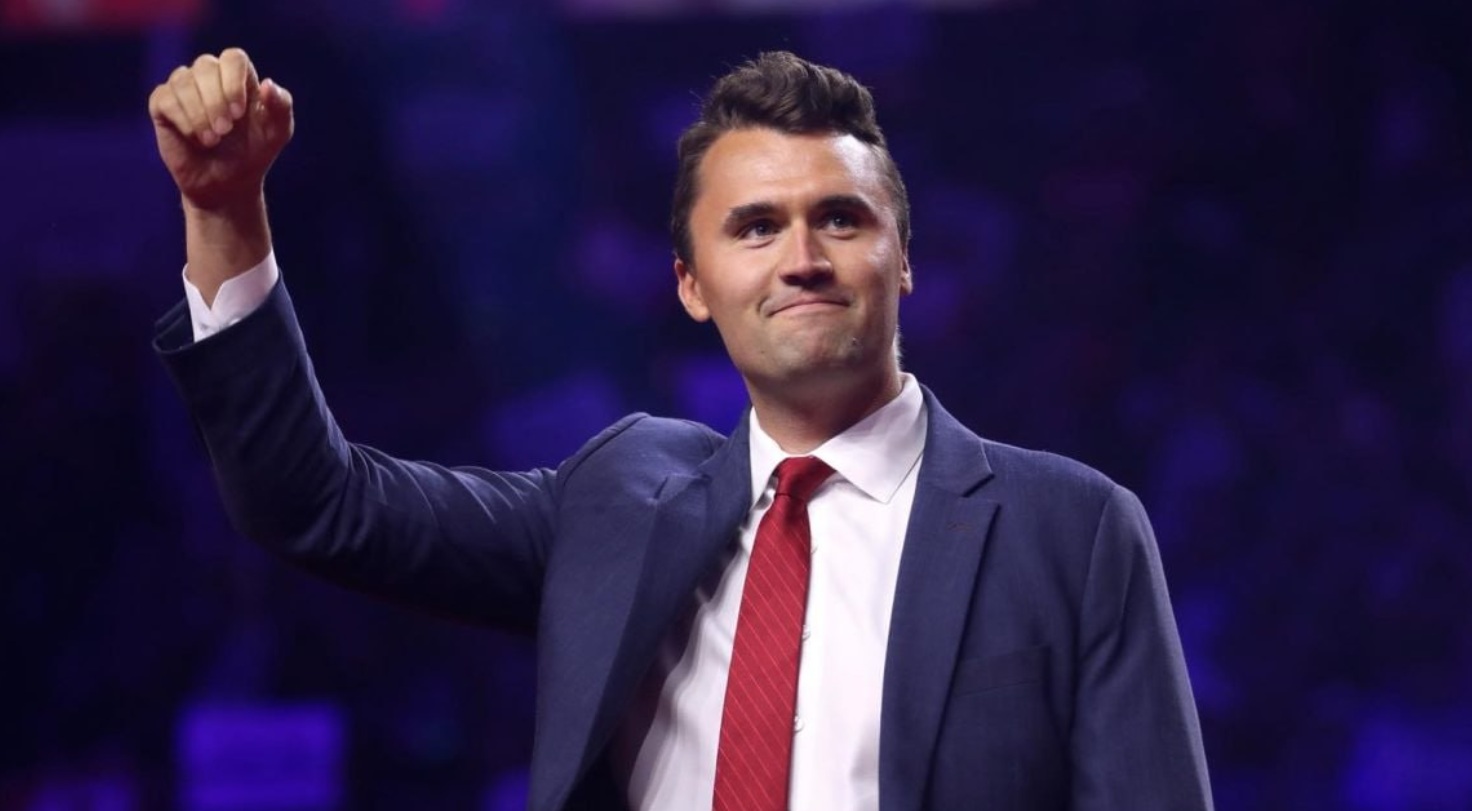 PHOTO Charlie Kirk Fist Pumping Like Donald Trump