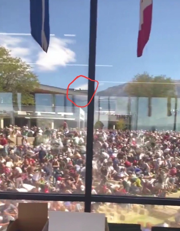 PHOTO Charlie Kirk Shooter Could Be Seen Perched On Roof From Inside ...