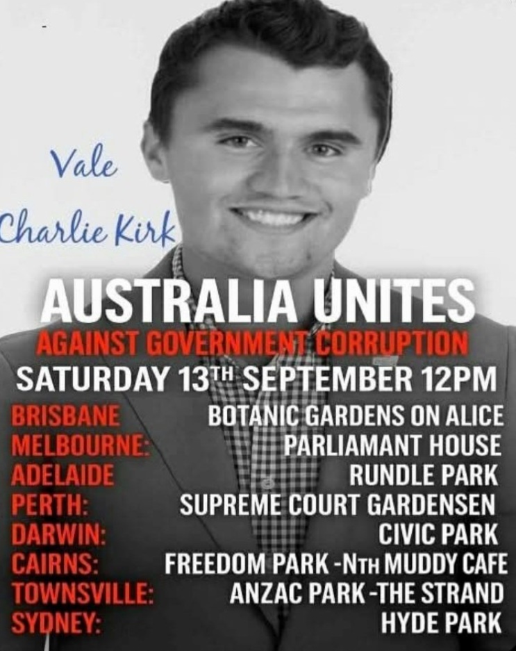 PHOTO Charlie Kirk Was Supposed To Do A Tour Of Australia On Saturday ...