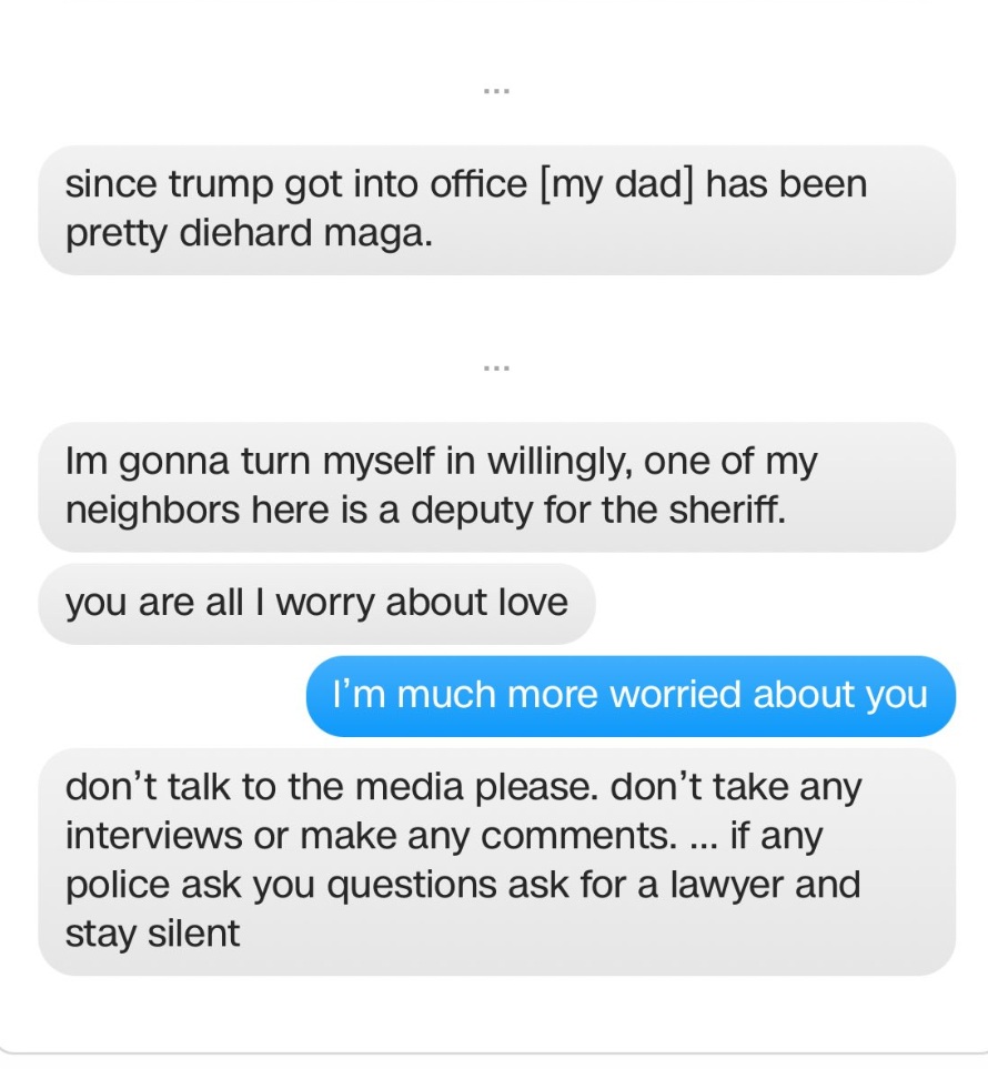PHOTO Four Pages Of Texts From Charlie Kirk Shooter Tyler Robinson