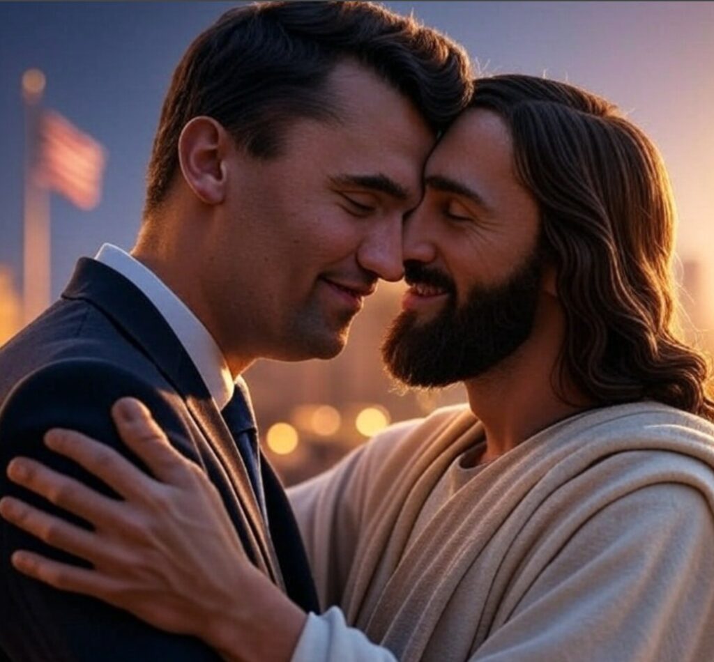PHOTO Jesus Hugging Charlie Kirk