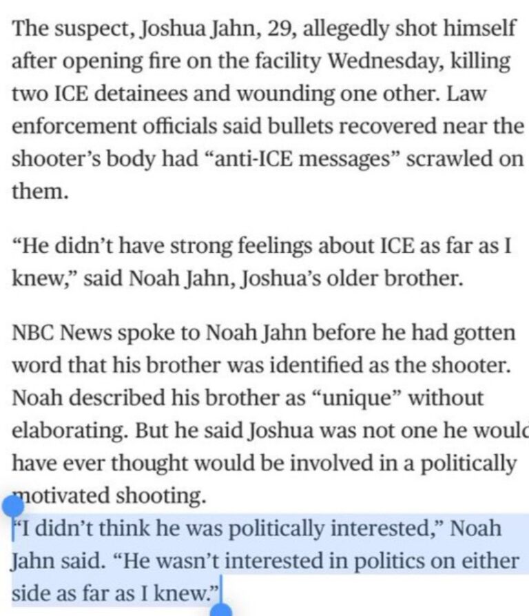 PHOTO Joshua Jahn Didn't Have An Opinion On ICE According To People Who ...