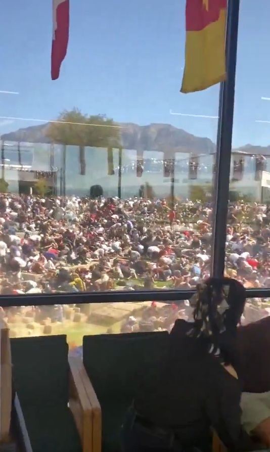 PHOTO Man Running Across Roof Of Losee Center After Charlie Kirk Got ...
