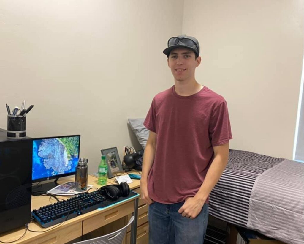 PHOTO Tyler Robinson Had Desktop Computer And Twin Bed In His Bedroom
