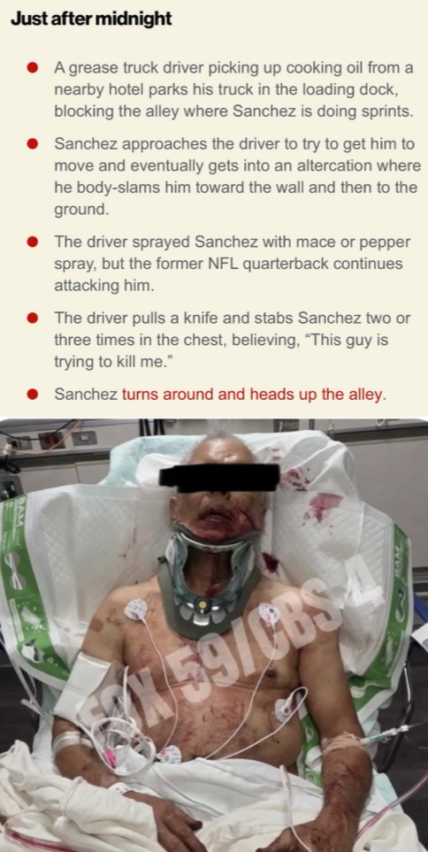 PHOTO Mark Sanchez's Victim Has A Huge Cut On His Face
