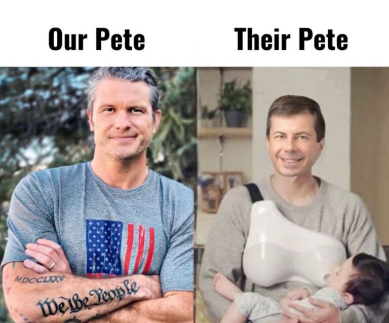 PHOTO Our Pete Hegseth Vs Your Pete Hegseth Meme