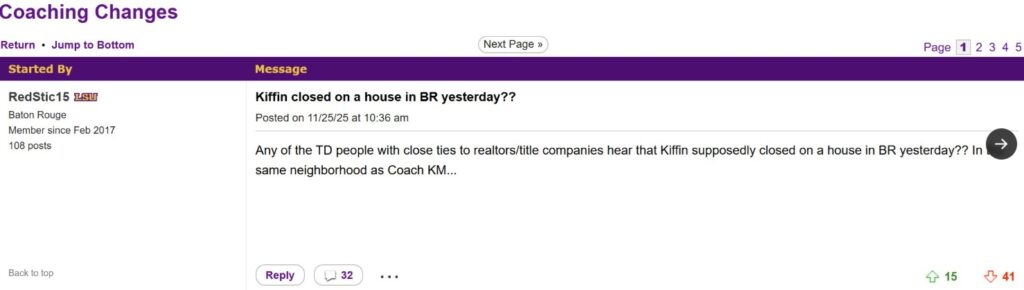 PHOTO Lane Kiffin's New House In Baton Rouge Louisiana