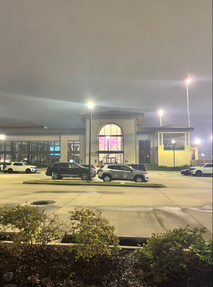 PHOTO 7 Cars In LSU Football Operations Parking Lot At 5:30 PM Before ...