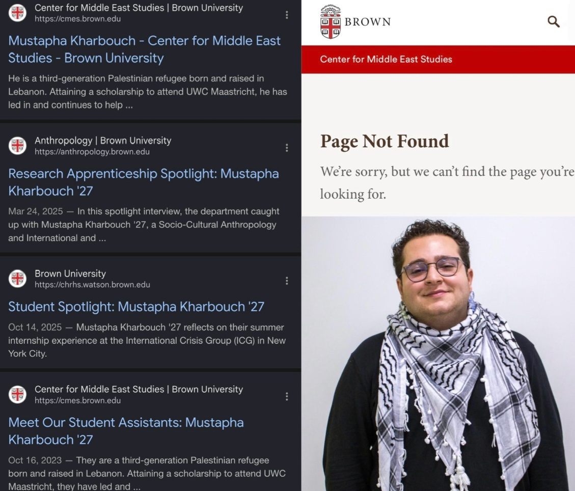 PHOTO Brown University Scrubbed Every Page For Mustapha Kharbouch ...