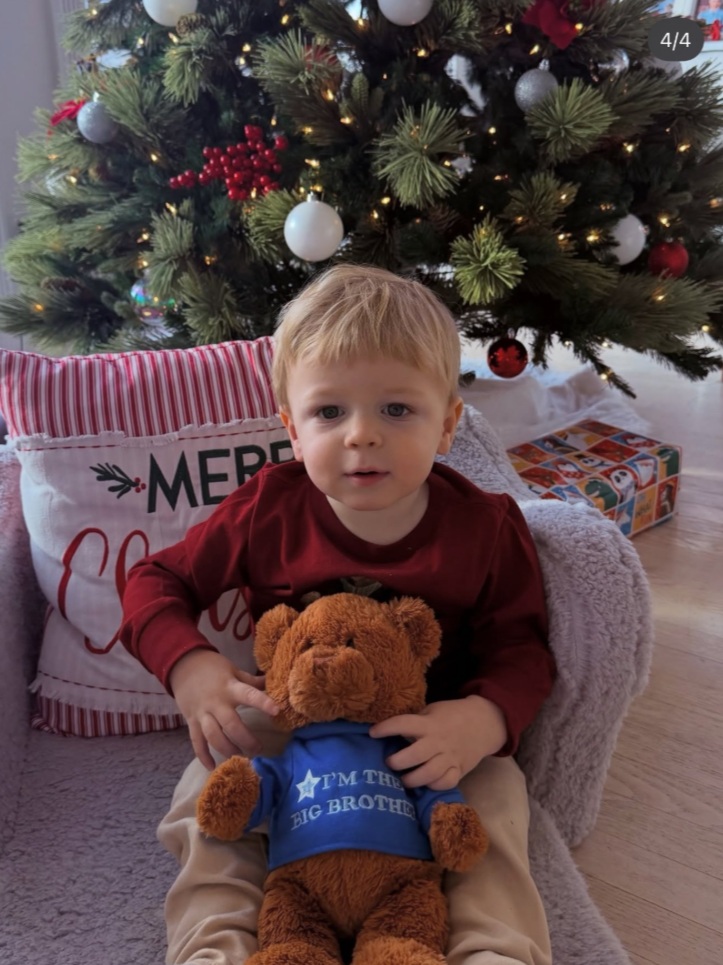 PHOTO Karoline Leavitt's Son Holding A Teddy Bear That Says I'm The Big ...