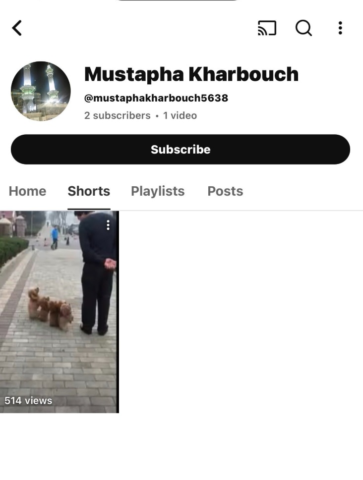 PHOTO Mustapha Kharbouch's Youtube Profile