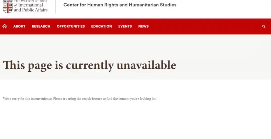 PHOTO Of Brown University Website After Mustapha Kharbouch's Page Was ...