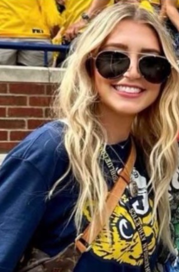 PHOTO Paige Shiver Wearing Expensive Sunglasses At Michigan Football Game