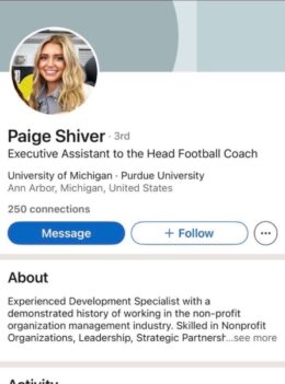 PHOTO Paige Shiver's Full LinkedIn Profile
