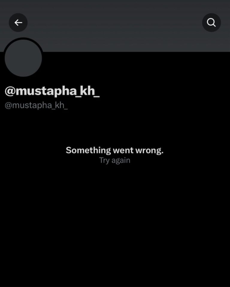 PHOTO Proof Mustapha Kharbouch Disabled His Own Twitter Account