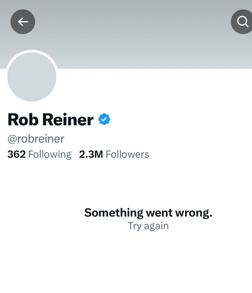 PHOTO Proof Rob Reiner Deleted His Twitter Account After Checking ...