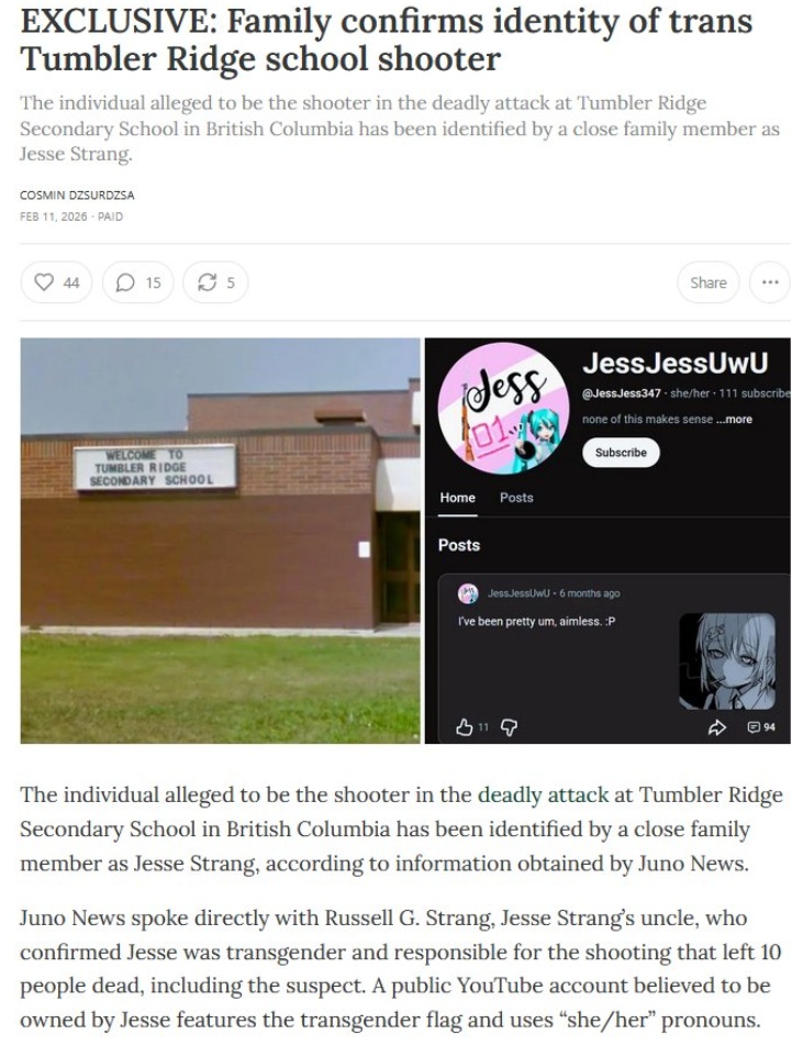PHOTO Jesse Strang's Family Confirms He Was Transgender