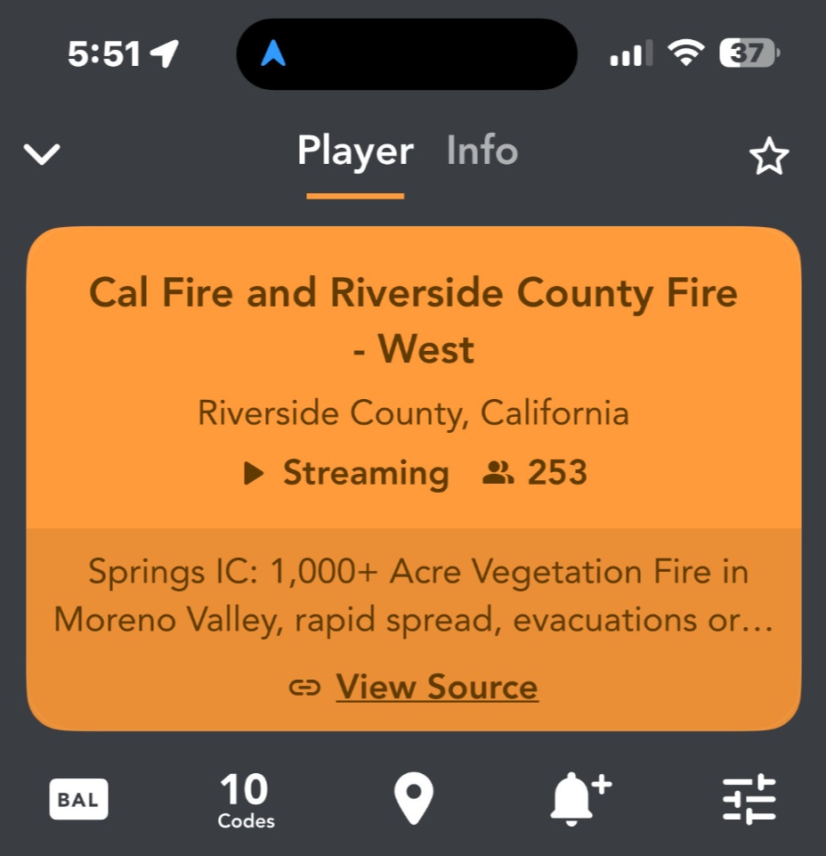 PHOTO Everyone Listening To Cal And Riverside County Fire Scanner ...
